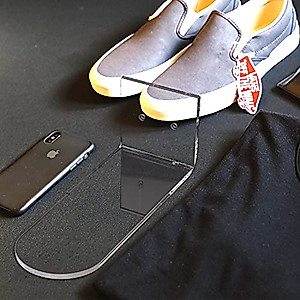 Floating Shoe Shelves for Wall set of 6, Clear Acrylic Shoe Display Shelves, Wall Mounted Shoe Rack to Showcase Sneaker Collection or Shoes Box,Invisible Wall Shoe Storage Organizer (Acrylic-6PCS)