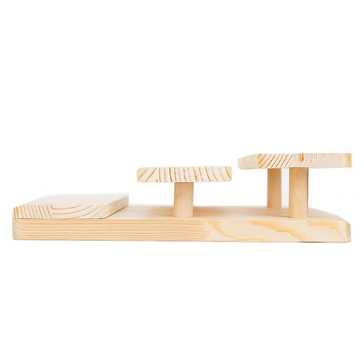 TANG SONG 1 PCS 3- Layers Stepped Wooden Glasses Holder Sunglass Organize Display Stand Blind Box Doll Display for Office Desk Home Decor Gifts