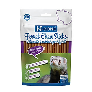 N-Bone Ferret Chew Sticks Bacon Flavor, 1.87-oz Bag