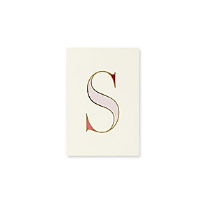 Kate Spade New York Initial Notepad, Desktop Memo Pad Includes 100 Blank Pages, S (Pink)
