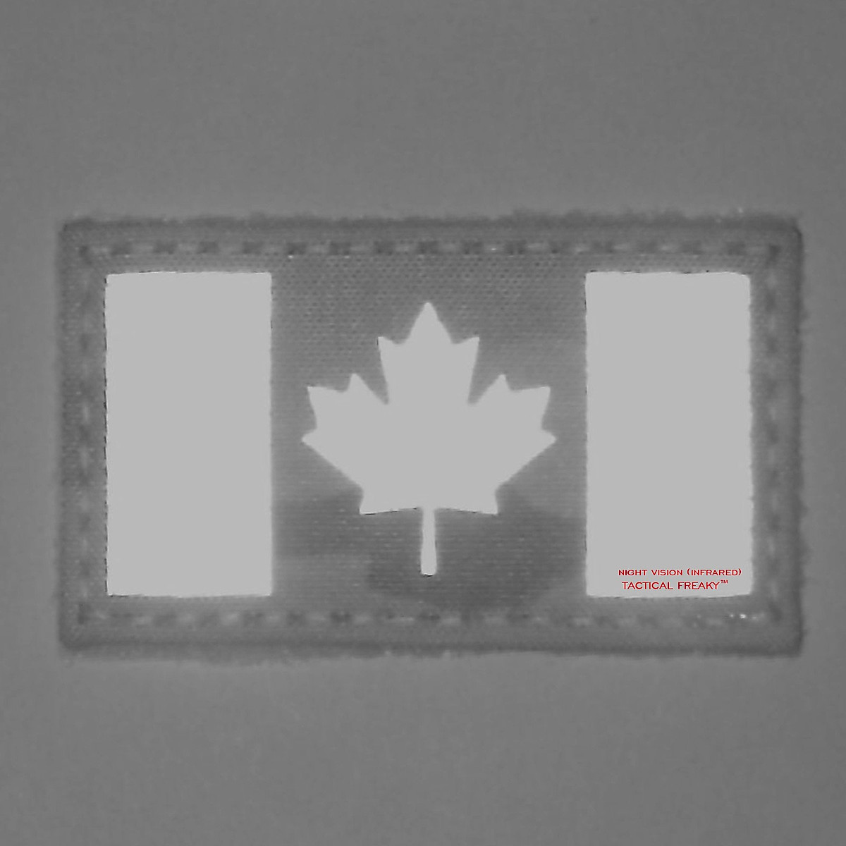 OD Green Infrared IR Canada Flag 3.5x2 Olive Drab IFF Tactical Morale Hook Patch