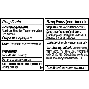 Degree Cool Rush Antiperspirant and Deodorant, 0.5 Ounce Travel Size (Pack Of 3)