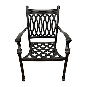 Patioland Grand Tuscany Outdoor Cast Aluminum Powder Coated 11-Piece Dining Set with Extendable 48X132 Table (with 10 Regular Chairs)