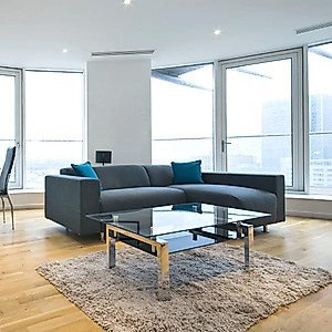 Dulles Glass 60" Square Glass Table Top - Tempered - 1/4" Thick - Flat Polished Glass - Eased Corners