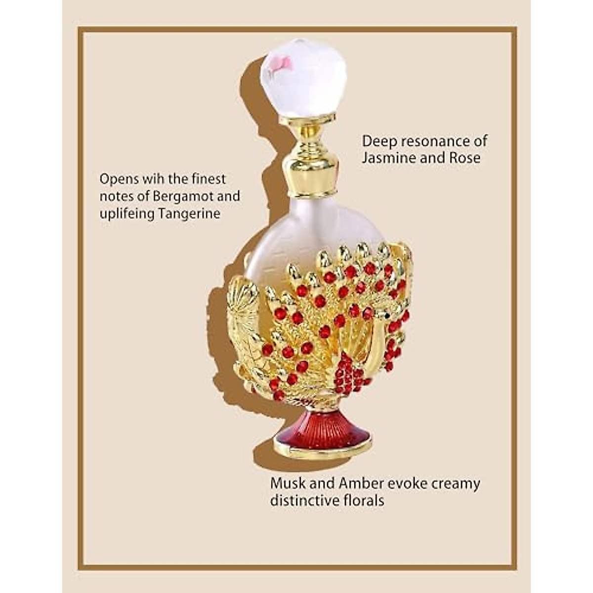 Huibao Gold Arabian Concentrated Perfume Oil, Arabic Perfume for Women, Arabian Perfume Oil- Long Lasting A Seductive Perfume Oil (35ml)