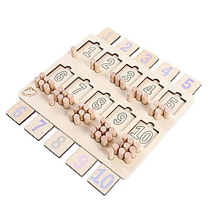 Kghios Peg Number Board for Toddlers,Montessori Math Materials Toys for Toddlers,Baby Counting Teaching Toy, Preschool Materials for 3 4 5 Year Old Boys & Girls Learning & Educational Toys