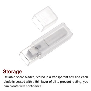 HARFINGTON 100pcs Exacto Knife Blades #4 Hobby Knife Replacement Blades Spare Precision Exacto Blades Hobby Knife Blade Refills for DIY, Art, Cutting, Carving, Scrapbooking, Stencil