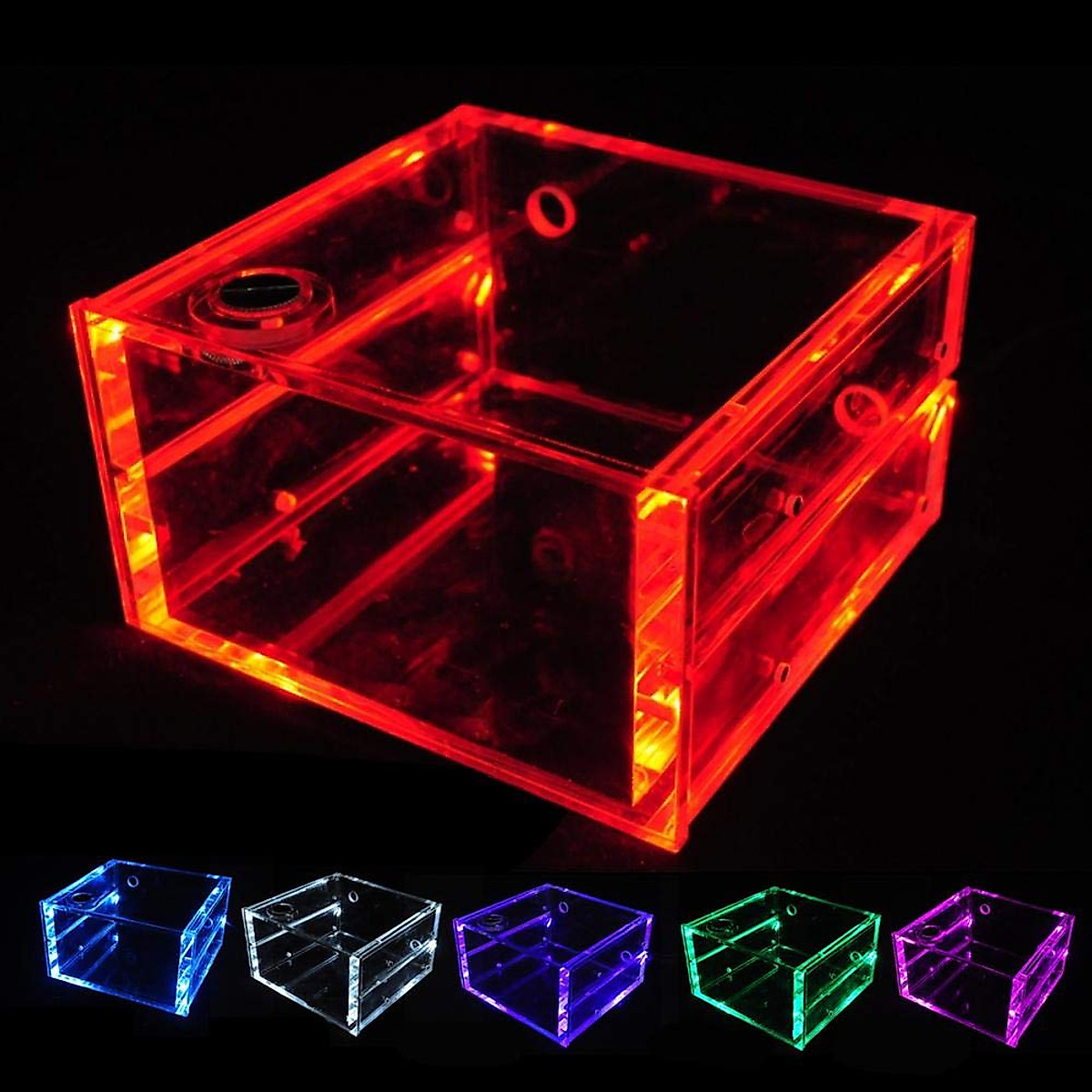 Water Cooling ,1.25L Water Cooling Cooling Reservoir All Transparent Acrylic Computer Accessories