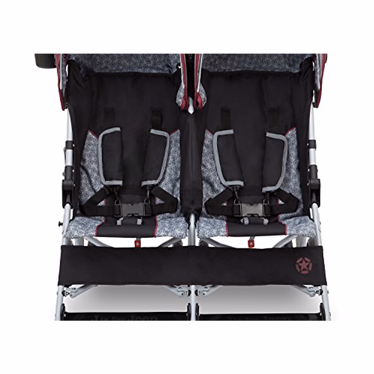 Jeep Scout Double Stroller, Lunar Burgundy
