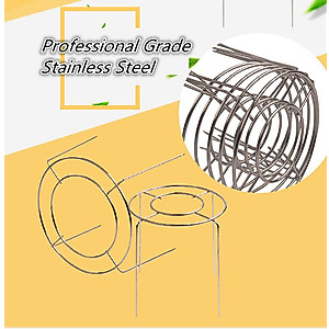 FashionMall 2 Pcs Stainless Steel Cake Cooling Rack Round,Cooling Stand with Four High Legs For Cooking Baking,7 Inch And 5 Inch