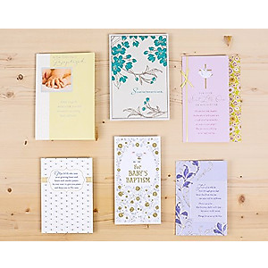 Hallmark DaySpring Baptism Money Holder Greeting Card (Lamb and Flowers) - 0299RZA1003