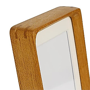 Natural Wood Photo Frames Inspired Tabletop Picture Frame with Mat, Vertical or Horizontal Display (Teak, 4x6 matted to 3x5)