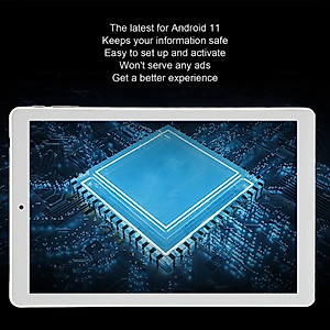 Zopsc 10in Tablet for 11 3G WiFi HD IPS Dual Band Tablet 8 Core 3 64GRAM 8MP 13MP Three Card Slots MT6592 6000mah Silver