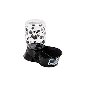 Lixit Reversable Water or Dry Food Feeders for Cats and Dogs (Small, Black)