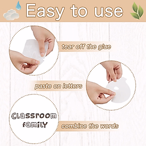 108 Pieces Bold Block Letters Combo Pack Farmhouse Bulletin Board Letter Rustic Paper Letter Cutouts Alphabet Number Punctuations Home Sweet Classroom Decor for Teacher Office Home Wall Decorations