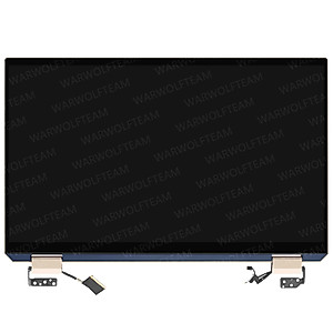 WARWOLFTEAM Replacement Whole Hinge-up Assembly For HP Spectre X360 15-EB0073TX 15-EB0081NR 15-EB0083NR 15-EB1043DX LCD Touch Screen Digitizer Assembly UHD 15.6in L97636-001 (OLED Cable Version, Blue)