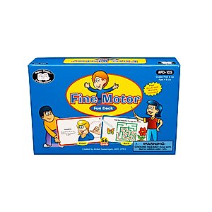 Super Duper Publications | Fine Motor Fun Deck | Hand Exercises and Prewriting Skills Flash Cards | Educational Learning Materials for Children