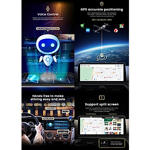 Android 12 Car Stereo GPS Sat Nav for BMW 5 Series E60 E61 E63 E64 3 Series E90 E91 E92 CCC CIC Touchscreen Multimedia Player + DVR,8-core 4+64-2005-2008 CCC 8.8 inches