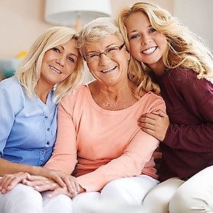 AnalysisyLove 40th Birthday Gifts for Women - Sterling Silver Infinity 4 Circle 4 Decades Necklace, Mothers Day Jewelry Mom Gift