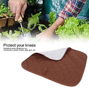 Garden Kneeling Pad Portable Moisture Proof Kneeler Mat Garden Kneeling Cushion Garden Accessory Kneeler Portective Pad for Gardening(Coffee)