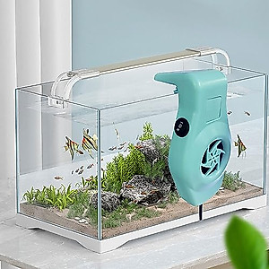 GRABLOOM Fish Tanks Ventilator Cooling Fan for Household Aquariums Air Fishtanks Air Chiller Temperature Reduce System Cooling Fan for Fish Tanks Aquatic Pets Supplies