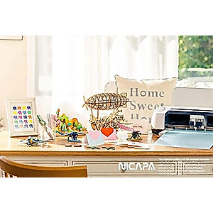 Nicapa Light Grip Cutting Mat for Cricut Maker 3/Maker/Explore 3/Air 2/Air/One (12x12 inch,5 Mats) Light Adhesive Sticky Blue Quilting Replacement Cut Mats