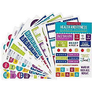 Essentials Health & Fitness Planner Stickers (Set of 325 Stickers)