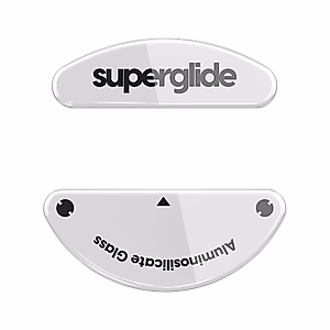 Superglide - Fastest and Smoothest Mouse Feet/Skates Made with Ultra Strong Flawless Glass Super Fast Smooth and Durable Sole for SteelSeries Aerox 3 / Aerox 9 Wireless