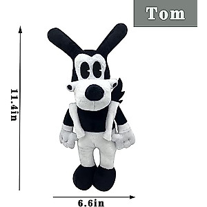 SmallBos 3PCS Alice Plush, Tom Plush, Horror Game Plush, Soft Stuffed Animals Plush Toys for Kids and Game Fans