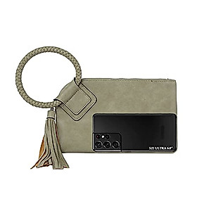 Womens Clutch Wallet Purse Wristlet PU Leather with Hand Strap Casual Trendy Crocodile Croco Animal Print Large Capacity for Women Virago (TieDye-MT4)