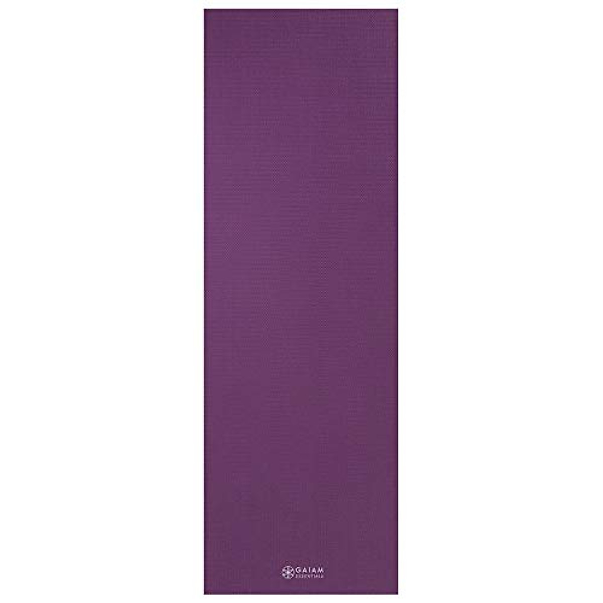 Gaiam Essentials Premium Yoga Mat with Yoga Mat Carrier Sling, Purple, 72 InchL x 24 InchW x 1/4 Inch Thick