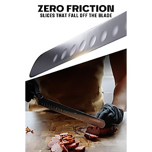 Dalstrong Slicing Carving Knife - 10 inch - Granton Edge - Gladiator Series Elite - Forged High-Carbon German Steel - G10 Handle - w/Sheath - NSF Certified