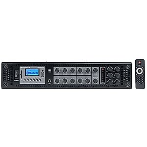 Rockville RCS650-6 650 Watt 6 Zone 70v Commercial/Restaurant Amplifier/Bluetooth