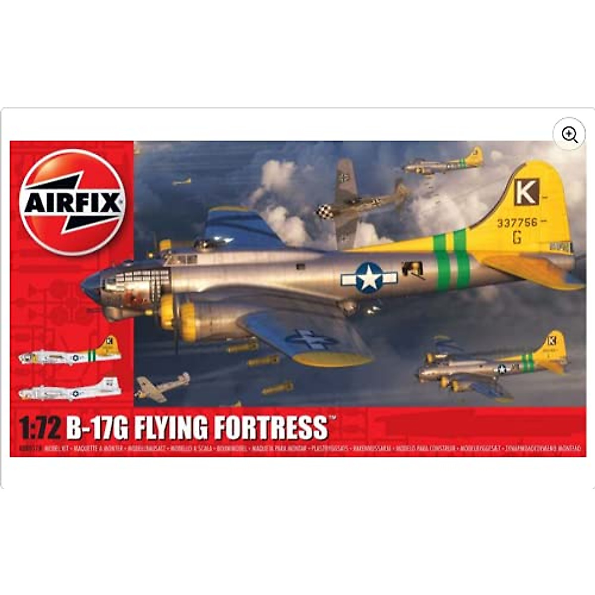 Airfix A08017B Boeing B17G Flying Fortress Series 8 Aircraft 1:72 Scale Model Kit