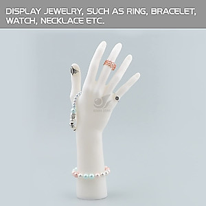 Azure Zone, White Female Mannequin Hand Jewelry Display Holder Stand for Bracelet Necklace Ring