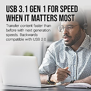 PNY 64GB Elite-X Fit USB 3.1 Flash Drive - 200MB/s, Color-Black