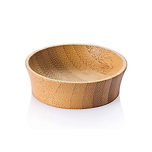 Bambu, Reusable Bamboo Condiment Cups, Natural Wood and Food-Safe Finish, Great for Soy Sauce, Dessert, Sides, and Dipping, Eco Friendly Dish Alternative, 100% Biodegradable - Small, Set of 4