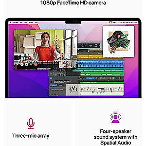 2022 Apple MacBook Air Laptop with M2 chip (13.6 inch , 8GB RAM, 512GB SSD Storage) Midnight (Renewed)