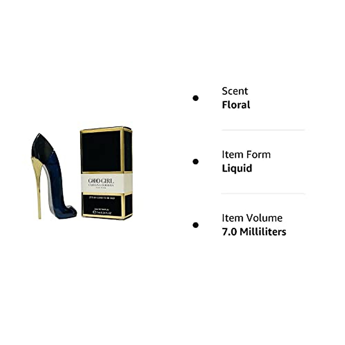 Carolina Herrera Good Girl Eau De Parfum Legere ~ Travel Size Splash Top ~ 7 ml/ 0.24 fl oz