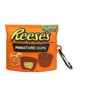 Airpod Pro Case, Cute 3D Funny Reeses Cartoon Soft Silicone Cover, Kawaii Cool Keychain Design Skin, for Girls Children and Boys Airpod Pro Case (KANSDF/PRO/REESES)