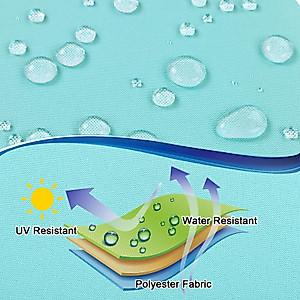 Topotdor Outdoor Deep Seat Cushion Set,Waterproof Outdoor Chair Cushions and Back Cushion for Patio Furniture with Fade Resistant Removable Cover with Adjustable Straps,24"x24"x4" Teal