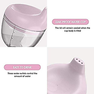 Crumye Princess Wine Sippy Cup Spill Proof, Fancy Wine Glass Sippy Cup No Spill for Baby Girl 1+ Year Old, Goblet Style Great for Your Princess Holiday Birthday Party, 5 Ounce (Pink)