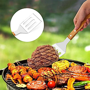 BBQ Tools Set, 4 PCS Portable Grilling Utensil Kit, Compact Barbecue Tool Set with Oxford Storage Bag - Suitable for Cooking and Camping Grilling Accessories
