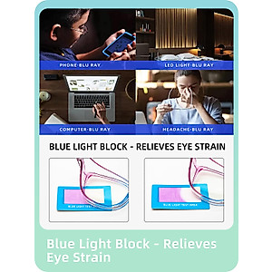 LianSan Oversize Anti-Fog Safety Goggles for Nurses, Z87.1 Certified Safety Glasses for Women, Square UV Protection Rainbow