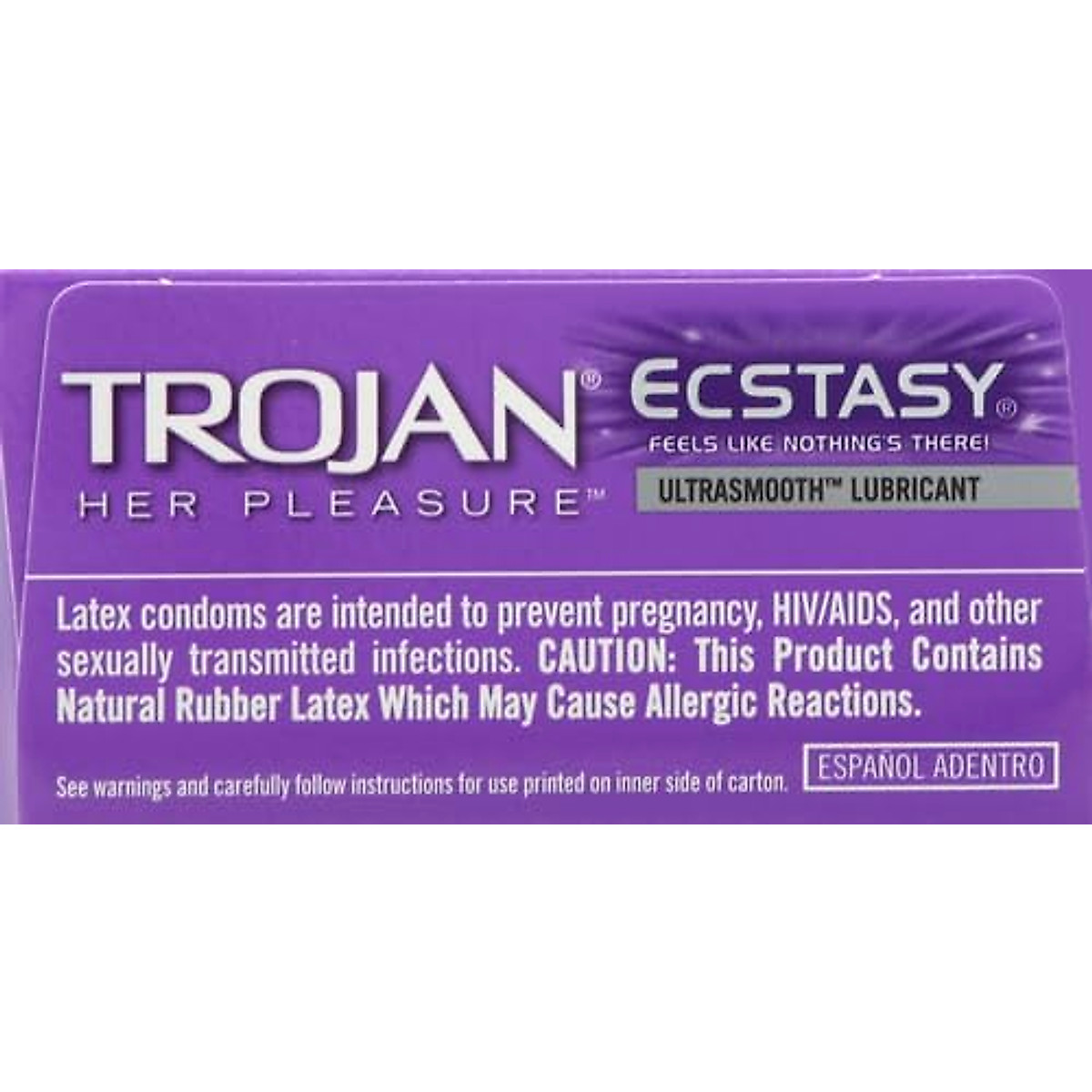 Trojan Her Pleasure Ecstasy Lubricated Condoms - 10 Count (Packaging May Vary)