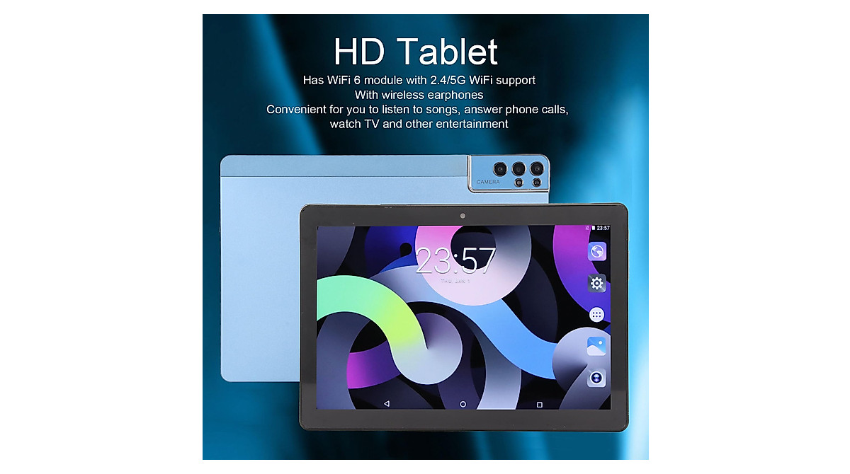 Gugxiom 10.1 Inch Tablet with Bluetooth Earphones