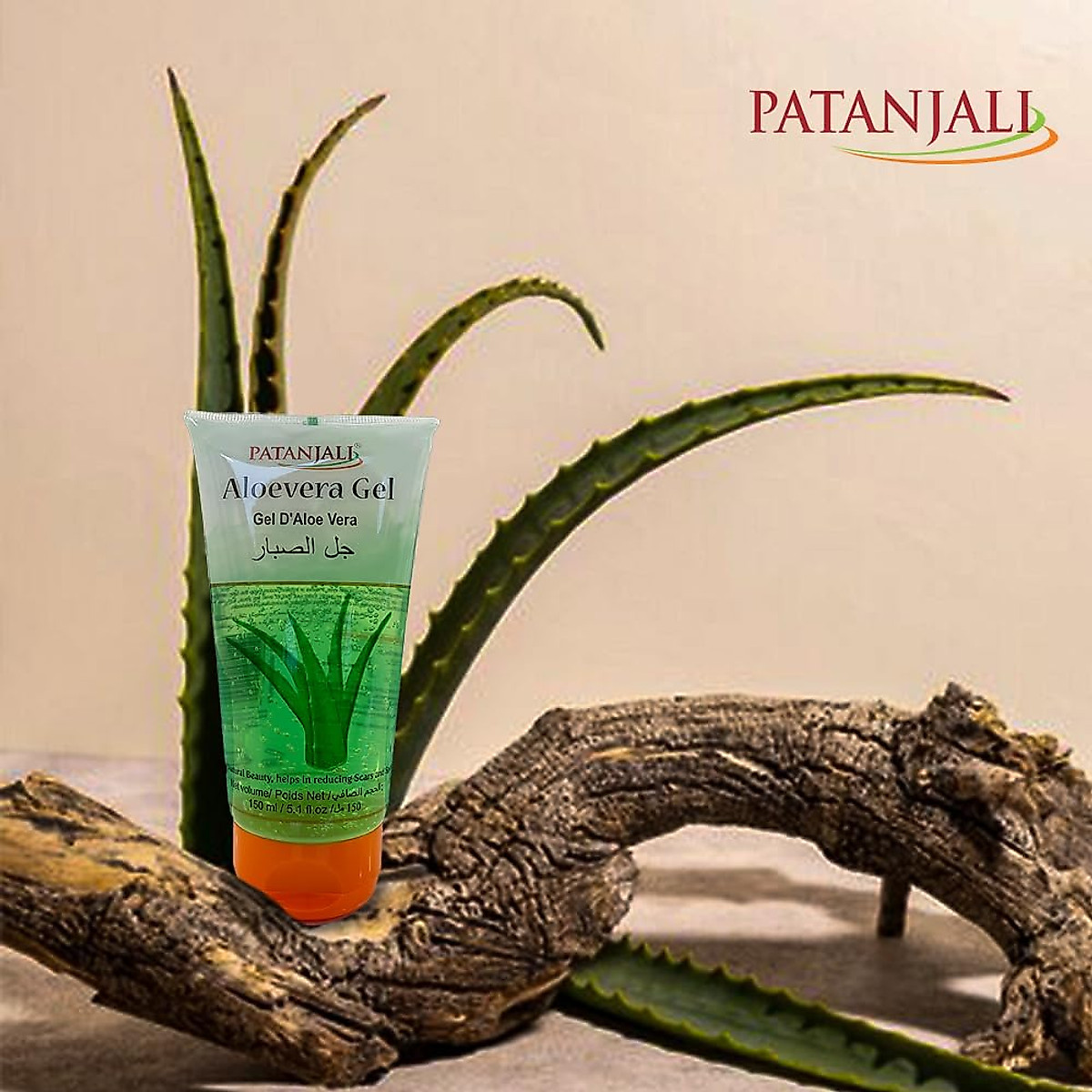 Patanjali Aloe Vera Gel 150ml - Saundarya Moisturizer for Oily Skin, with Vitamin E