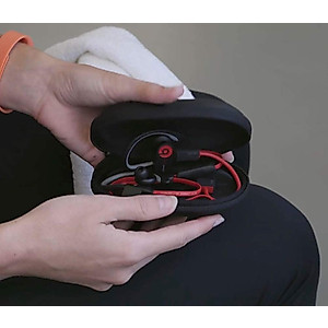 B-Pouch Earbud/Earphone Case Hard Pouch Compatible with Airpods Buds, Power Beats Wireless 2, Tour, SoundSport, JLab, Turbine, BeatsX, iBeats, Gratitude, Lady Gaga, JBL, Diddy, DNA Portable - Black