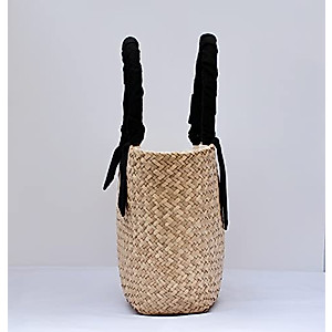 Urban Jungle Décor, Handmade Sustainable Straw Tote Bag, French/Moroccan Market Bag, Beach Bag for Women, Beach Accessories