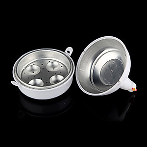 Microwave Egg Boiler, 4 Eggs Boiler Cooker Microwave Egg Steamer, Cooker Boiler Steamer Gadgets Cook Soft and Hard Boiled Egg, Poacher Boiler Cooker